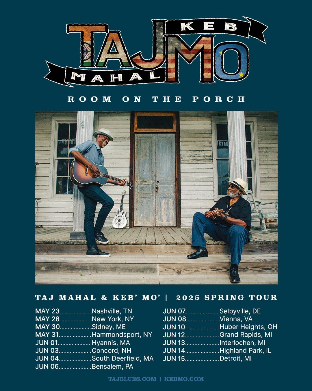 Taj Mahal + Keb’ Mo’ (TajMo) Announce Album ‘Room On The Porch,’ Release Title Track Ft. Ruby ...